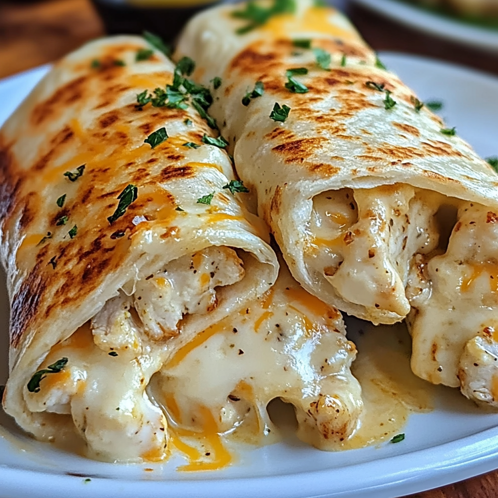 Cheesy Garlic Chicken Wraps – the chef choices