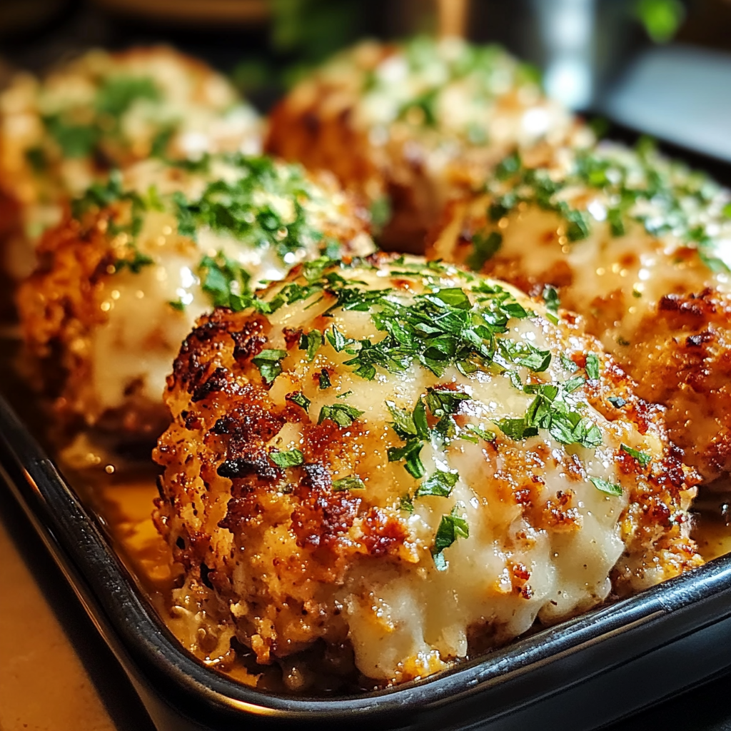 Garlic Parmesan Chicken Meatloaves – the chef choices