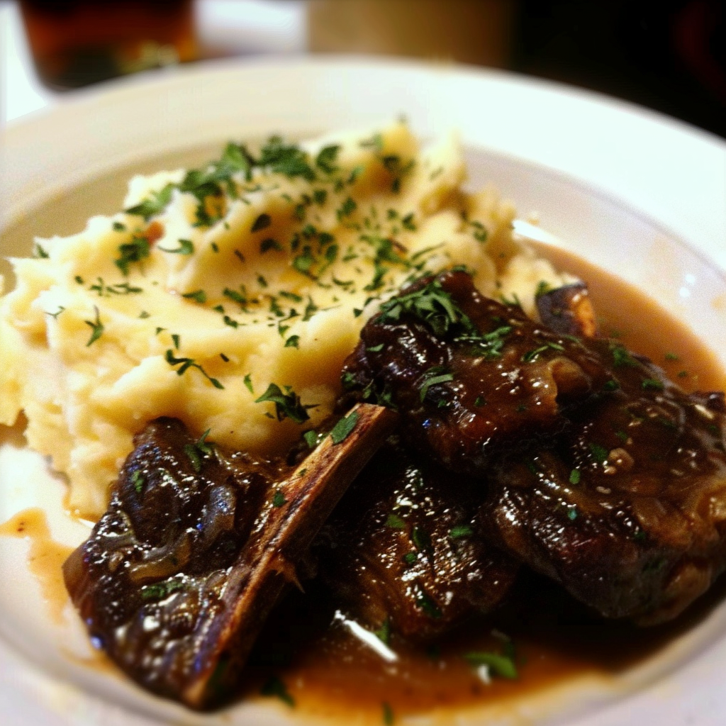 Braised Short Ribs with White Cheddar Mashed Potatoes – the chef choices