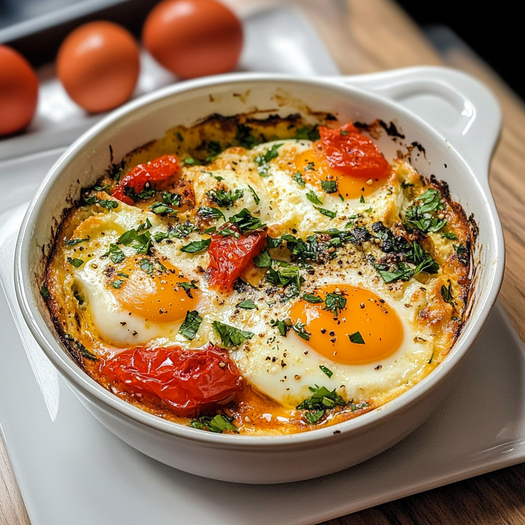 Mediterranean Baked Feta Eggs Recipe – the chef choices